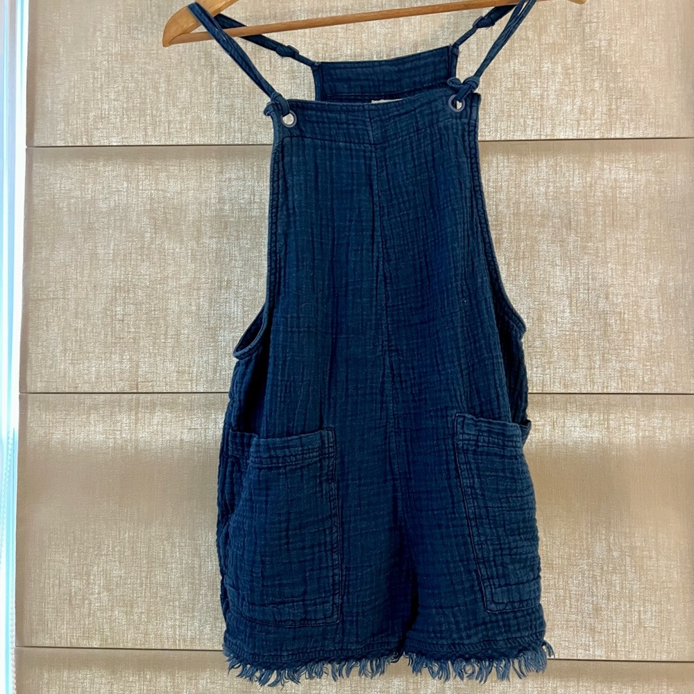 Distressed Blue Overalls / Shortalls From Aerie (Smal… - Gem